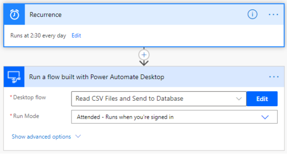 Types and Schedule Power Automate Desktop Flow