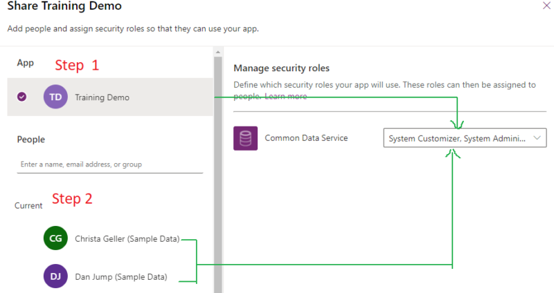 Assign Roles to Model Driven App and Users Within PowerApps