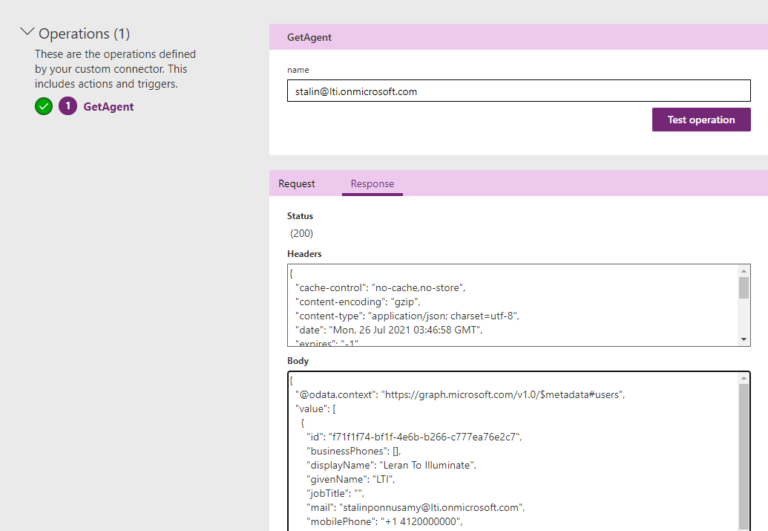 Use Custom Connector In Powerapps