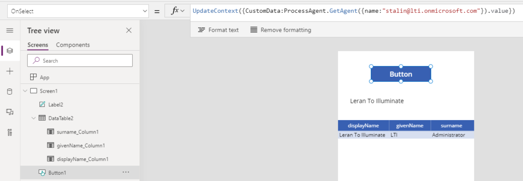 Use Custom Connector in PowerApps