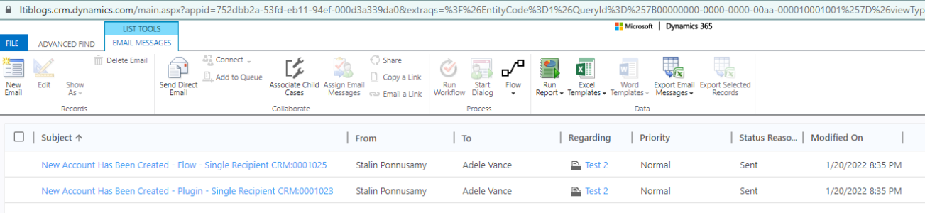 Create Email Activity Plugin vs Power Automate Part 1
