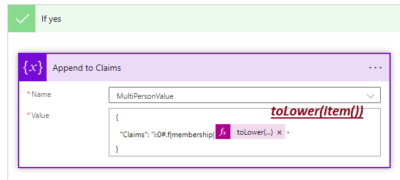 PowerApps - Update MultiPerson field in SharePoint through Power Automate