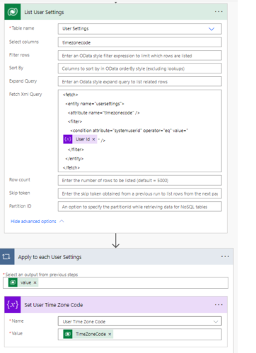 Power Automate: Convert UTC to Specific User Time Zone