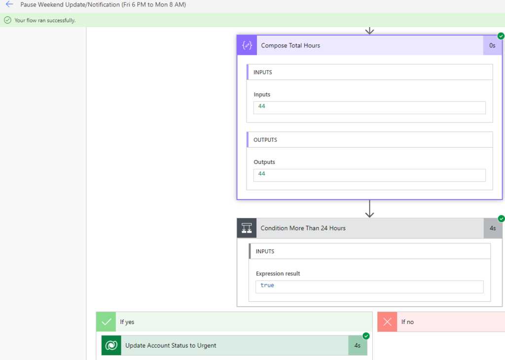 Power Automate: Pause Weekend Notification and Proceed on Next Weekday
