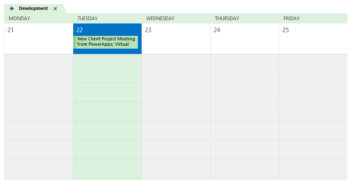 Create an All-Day Calander Event for Microsoft Group