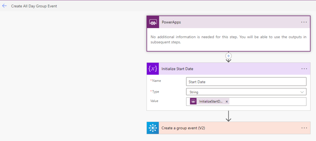 Create an All-Day Calander Event for Microsoft Group