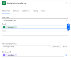 Power Automate - Send Data to SAP Hana S4